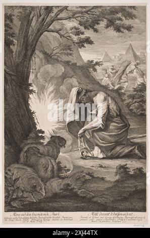 This icon depicts Moses and the Burning Bush, a biblical scene from the ...