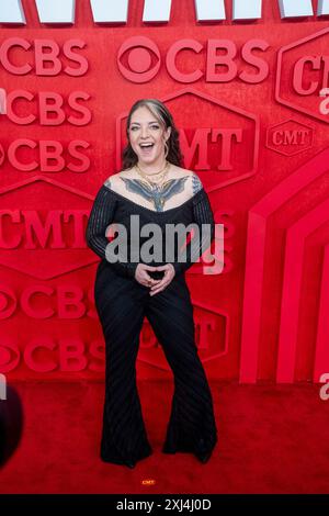 Country singer ASHLEY MCBRYDE walks the red carpet and poses for ...