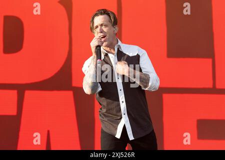 Adenau, Germany, 8 June 2024: Billy Talent (Benjamin Kowalewicz, singer ...
