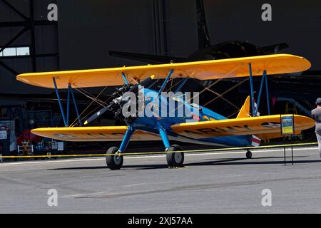 Airshow, biplane, Montreal, Province of Quebec, Canada Stock Photo - Alamy