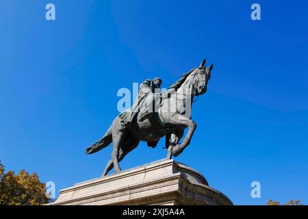 Monument to Emperor Wilhelm I on Karlsplatz, historical square ...