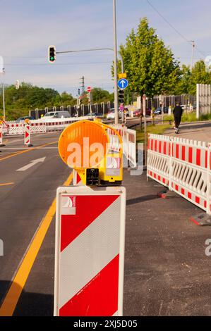 Roadworks, traffic congestion, traffic situation, obstruction, traffic ...