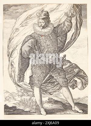 This copper engraving by Hendrick Goltzius shows Vilhelm II, Henrik I ...