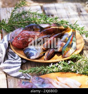A selection of fish Stock Photo - Alamy