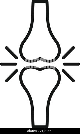 swelling inflammation disease symptom line icon vector. swelling ...