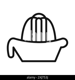 Lemon squeezer icon vector line logo mark or symbol set collection ...