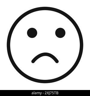sad icon vector line logo mark or symbol set collection outline style ...