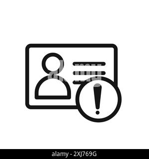 Unauthorized Access icon vector line logo mark or symbol set collection ...