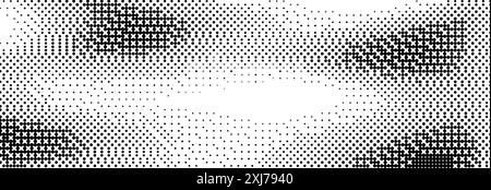 Pixelated bitmap gradient texture. Black and white dither pattern ...