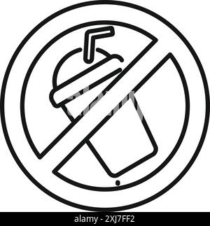 Forbidden area icon. Monochrome simple sign from security collection ...