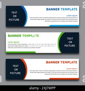 Simple Baner Template Background Stock Vector Image & Art - Alamy