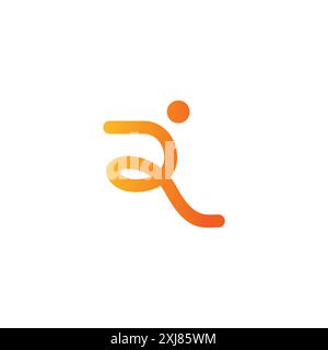 R People Logo Simple. Letter R Run Logo. Running Logo Stock Vector ...