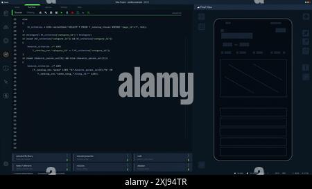 Dark Programming Interface for Mobile Applications UX, UI Development ...