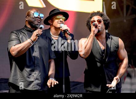 Damage preforming at the BS3 Live festival Ashton Gate Stadium Bristol ...