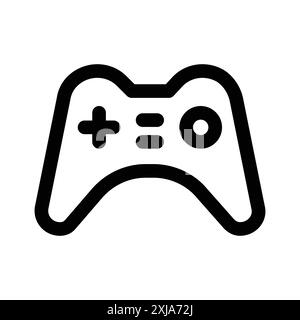 Joystick Icon set in thin line outline style and linear vector sign ...