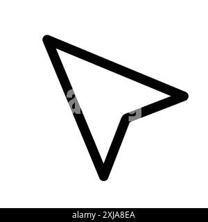 Cursor icon set in thin line outline style and linear vector sign Stock Vector Image & Art - Alamy