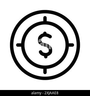 hedge fund icon set in thin line outline style and linear vector sign ...
