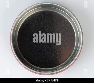 silver metal box isolated on white background Stock Photo - Alamy
