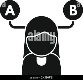 Business choice between alternative options, priority and creative ...