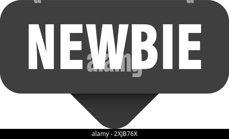 newbie sticker. newbie sign on transparent background. rectangular ...