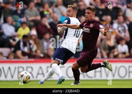 Heart of Midlothian's Cameron Devlin in action during the William Hill ...