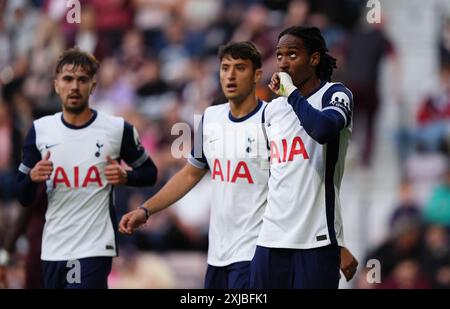 Tottenham Hotspur's Djed Spence celebrates scoring their side's third ...