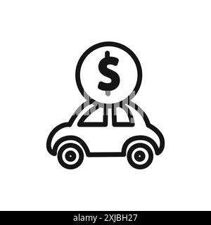 Car Loan icon linear vector graphics sign or symbol set for web app ui Stock Vector Image & Art ...