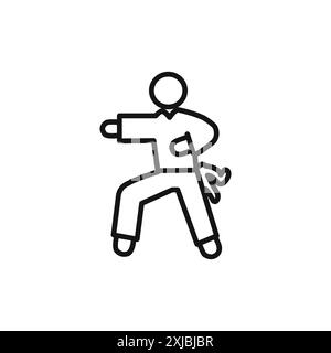 karate icon linear vector graphics sign or symbol set for web app ui Stock Vector Image & Art ...