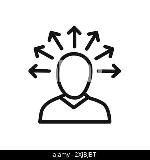 Mind awareness icon linear vector graphics sign or symbol set for web app ui Stock Vector Image ...
