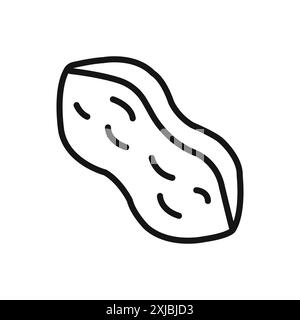 Peanut icon linear vector graphics sign or symbol set for web app ui ...