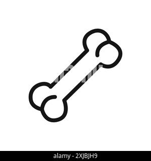 Bone icon linear vector graphics sign or symbol set for web app ui ...
