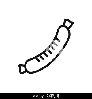 Sausage icon linear vector graphics sign or symbol set for web app ui Stock Vector Image & Art ...