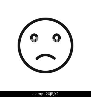 sad icon linear vector graphics sign or symbol set for web app ui Stock Vector Image & Art - Alamy
