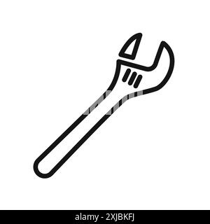 wrench icon linear vector graphics sign or symbol set for web app ui Stock Vector Image & Art ...
