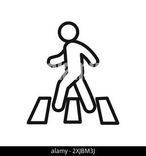 Crosswalk icon linear vector graphics sign or symbol set for web app ui Stock Vector Image & Art ...