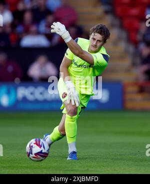 Walsall goalkeeper Sam Hornby during the pre-season friendly match at ...