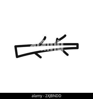 Wood branch Icon linear vector graphics sign or symbol set for web app ...