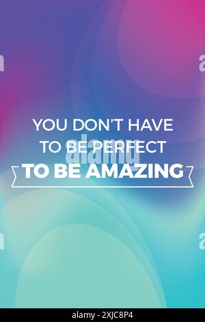 Motivational card Gradients background Vector illustration Stock Vector ...