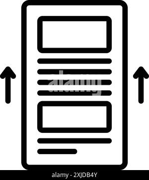 Icon for vertical,steep Stock Vector Image & Art - Alamy