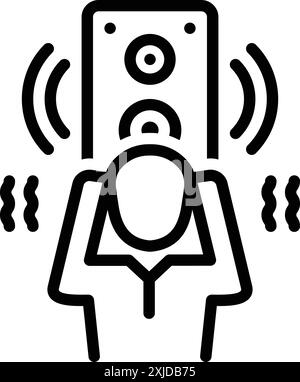 Icon for loud,noisy Stock Vector Image & Art - Alamy