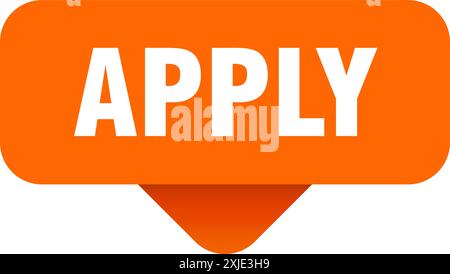 apply sticker. apply sign on transparent background. rectangular button ...