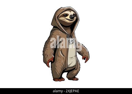Sloth Full Body Cartoon Vector Stock Vector Image & Art - Alamy