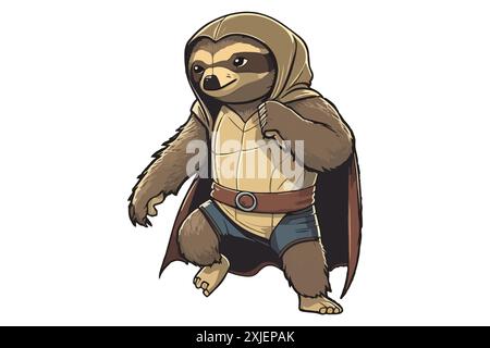 Sloth Full Body Cartoon Vector Stock Vector Image & Art - Alamy