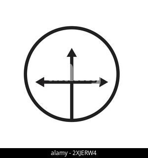 crossroads sign icon simple flat vector symbol outline collection set ...