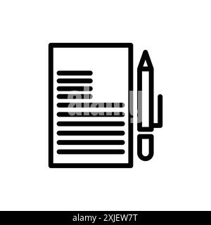 Script icon design simple flat vector symbol outline collection set ...
