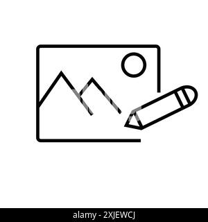 edit image icon - Copy simple flat vector symbol outline collection set ...