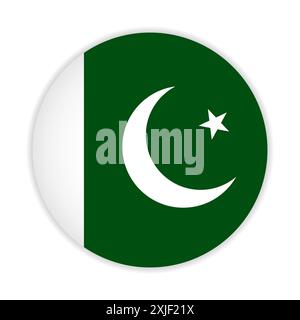 Pakistan flag, vector illustration on a white background Stock Vector ...
