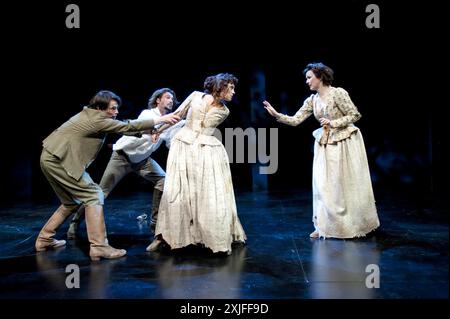 l-r: Tam Williams (Lysander), Ben Mansfield (Demetrius), Annabel ...