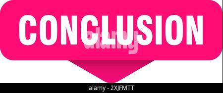 conclusion sticker. conclusion sign on transparent background ...