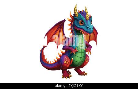 Dragon Full Body Cartoon Vector Illustration Stock Vector Image & Art ...